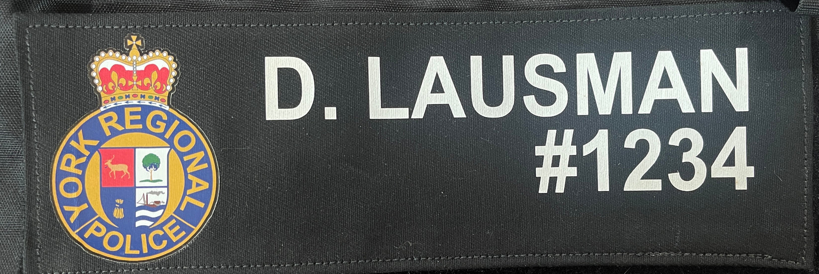 416 TACTICAL: Personalized Name Police Panel 👮4 Height x 12 Length ...